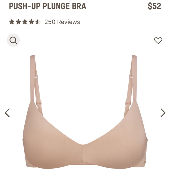 SKIMS | Other | Wireless Form Pushup Plunge Bra 3c | Poshmark
